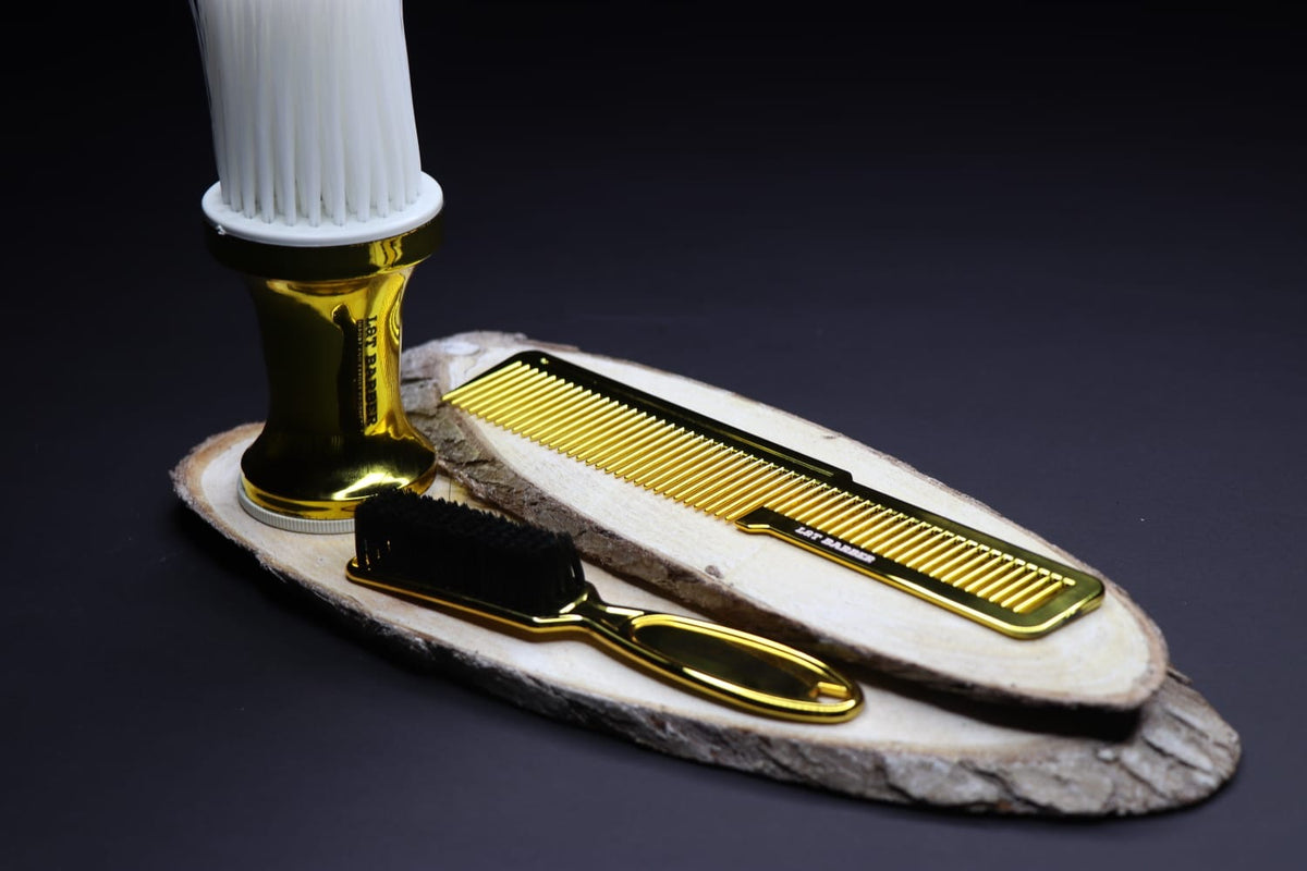 Gold Fade Brush Barber Cleaning – L&T Barber